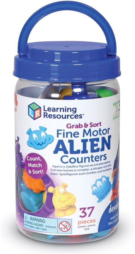 Buy Grab And Sort Fine Motor Alien Counters Online Makerspace