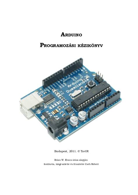Pdf Arduino ProgramozÁsi KÉzikÖnyv