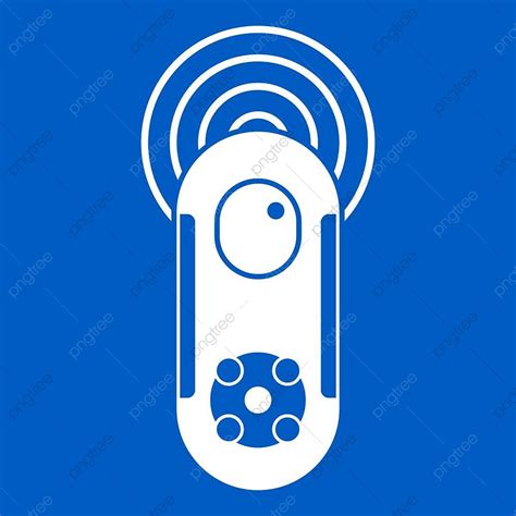 Games Joystick Vector Hd Png Images Game Joystick Icon White Isolated On Blue Background Vector