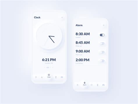 Neumorph Clock By Vadim Demenko On Dribbble