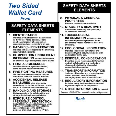 รวมกัน 93 ภาพพื้นหลัง Safety Data Sheet ตัวอย่าง อัปเดต