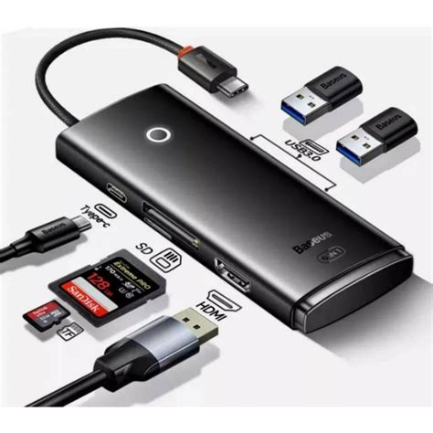 Hub Multifuncional Baseus 6 En 1 Usb Tipo C Hdmi 14 Wkqx050101 Baseus