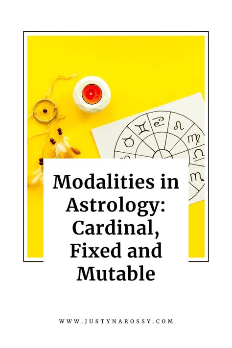 Modalities In Astrology Cardinal Fixed And Mutable Justyna Rossy