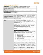Unit 8 Assignment 1 2 Docx BTEC Assignment Brief Qualification