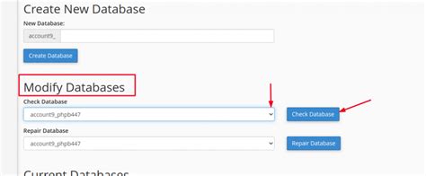 How To Repair A Corrupted Database From Cpanel Qualispace Knowledge Base