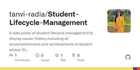 GitHub Tanvi Radia Student Lifecycle Management A Web Portal Of