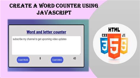 How To Create A Word And Letter Counter Using Javascriptgitknowtech