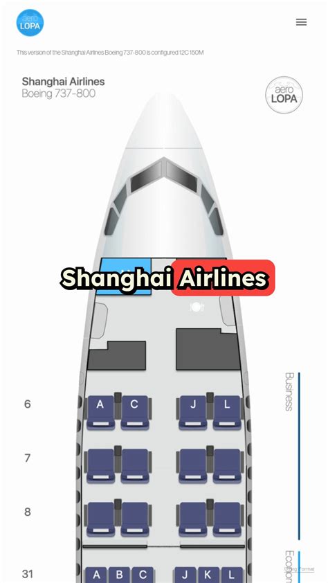 Seat Map Aeromexico Boeing B737 800 Map Airplane Seats Seating Charts