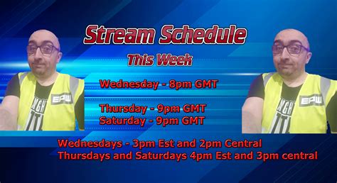 Gamesmatter Anthony Walker On Twitter Stream Schedule For This Week