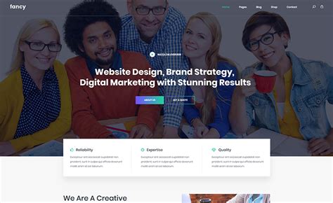 Fancy Beautifully Crafted Free Bootstrap Corporate Template
