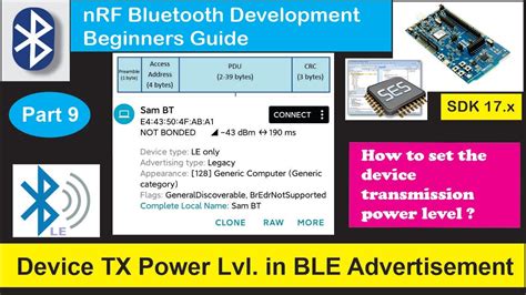 Nrf5 Sdk Tutorial For Beginners Pt 45 I Tx Power Level In Advertisement Packet Youtube