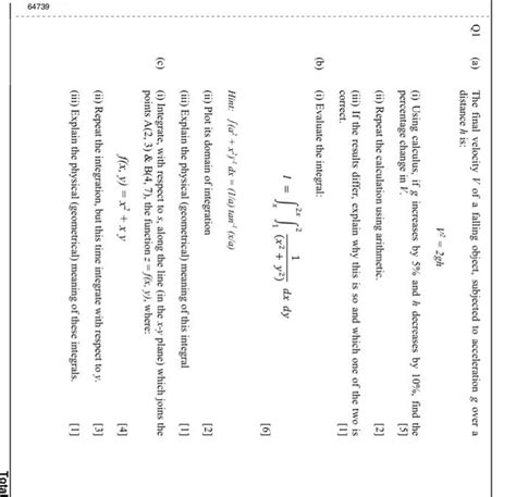 solved the final velocity v of a falling object subjected