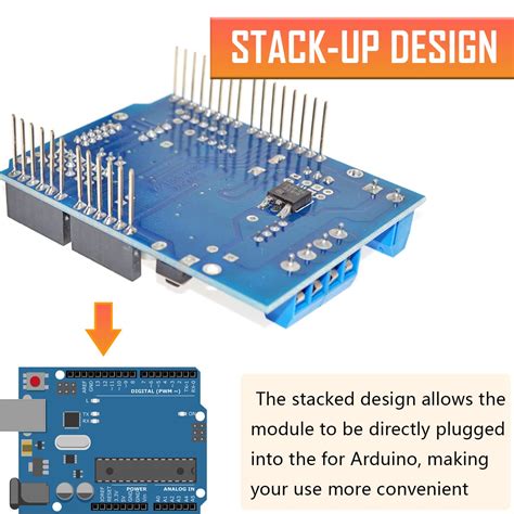 Snapklik Com DAOKAI L P Motor Driver Module H Bridge Driver Shield Expansion Board Speed