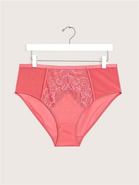 Sexy High Cut Satin And Lace Brief Déesse Collection Reitmans