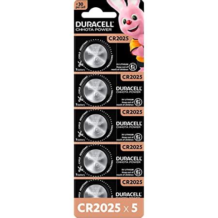Panasonic CR 2025 5BE Lithium Coin Battery Pack Of 5 Amazon In