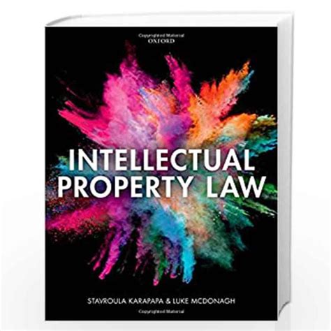 Intellectual Property Law By Karapapa Stavroula Mcdonagh Luke Buy