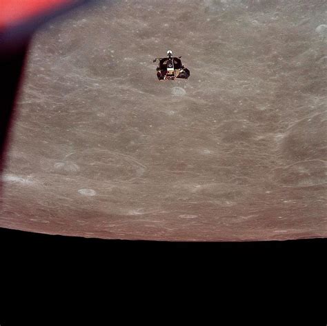 The Apollo 11 Lunar Module Lm Ascent Stage With Astronauts Neil A