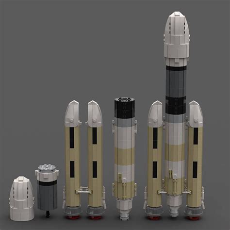 GSLV Mk III 1 110 Scale LEGO Model