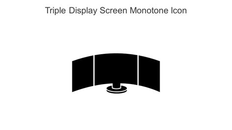 Triple Display Screen Monotone Icon In Powerpoint Pptx Png And Editable Eps Format PPT Slide