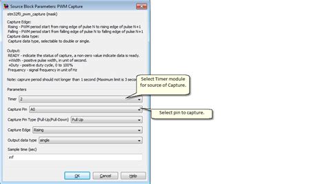 STM32F0 Target Block References On Chip Peripherals TIM PWM Capture