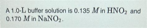 Solved A 130 0mL Buffer Solution Is 0 110M In NH3 And Chegg Com