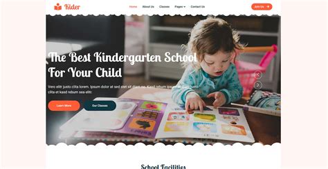 Kider CSS Free Template Graphic Fork
