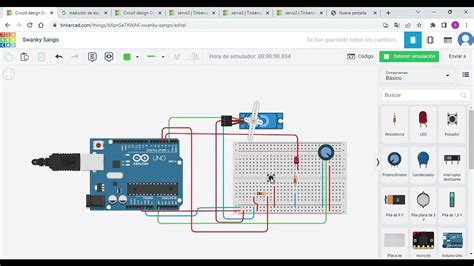Led Y Servomotor Controlados Por Un Potenciometro O Un Pulsador Youtube
