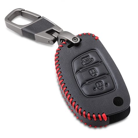Coque De Clé Télécommande En Cuir à 3 Boutons Pou Grandado