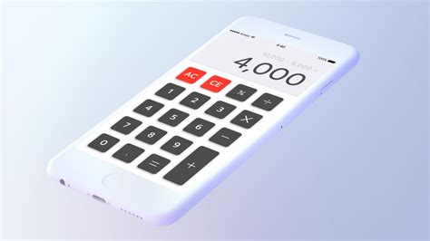 Calculator UI Design DailyUI On Behance Calculator UI Design DailyUI On Behance