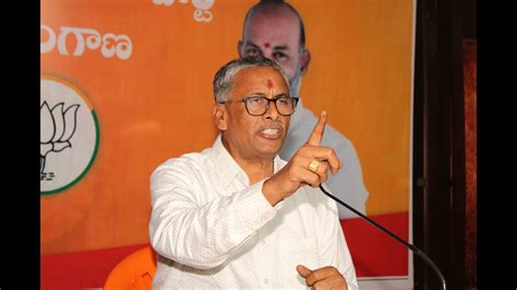 Shri Nvss Prabhakar Exmla Addresses The Media At Bjp State Office