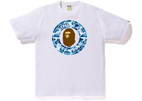 Bape Abc Camo Busy Works Tee Whiteblue One Of A Kind