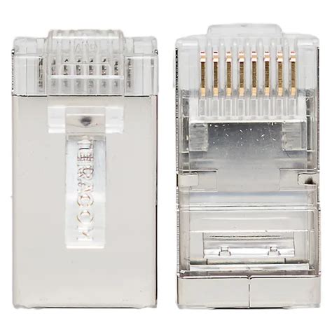 Коннектор RJ-45 TERACOM экранированный 8P8C Cat.5E универсальный (упак ...