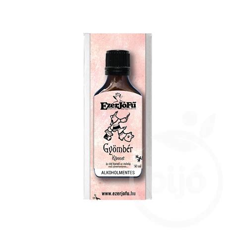 Ezerjófű Gyömbér Kivonat 50 Ml Webáruház Bijohu
