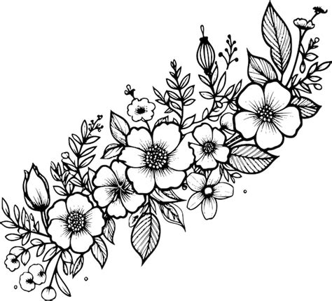 Premium Vector Flowers On White Isolated Background Botanical