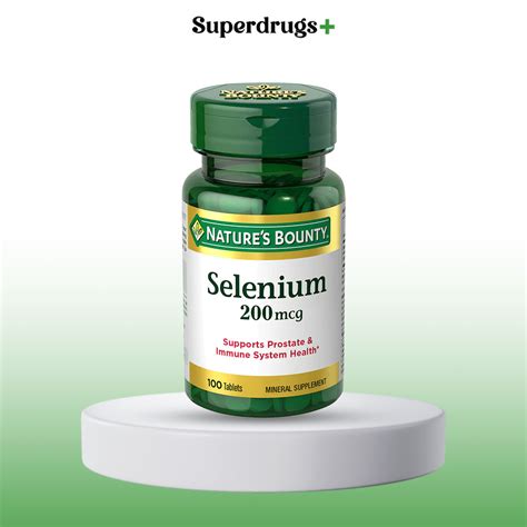Natures Bounty Selenium 200mcg Tablets 100s Superdrugs