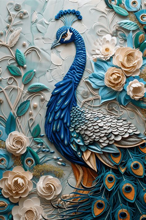 Woodbests Peacock Mural 500 1000 Piece Puzzles Woodbests