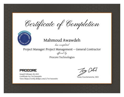 Mahmoud Awawdeh On Linkedin Procore Project Management General Contractor