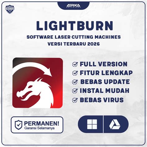 Jual Lightburn Pro 2025 Full Version Original Autocad Lifetime Software Cutting Layout