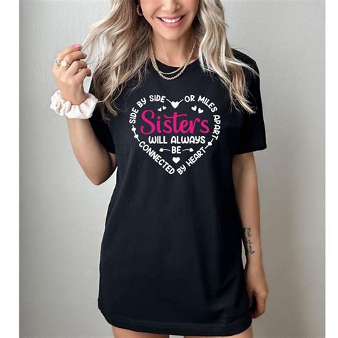 Cute Sisters T Shirt Sister Shirts For Adults Sister Shirts For Women