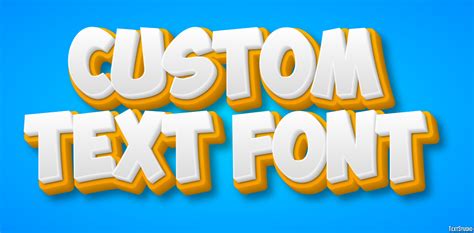 Custom Text Font Efeito De Texto E Desenho De Logotipo Fonte