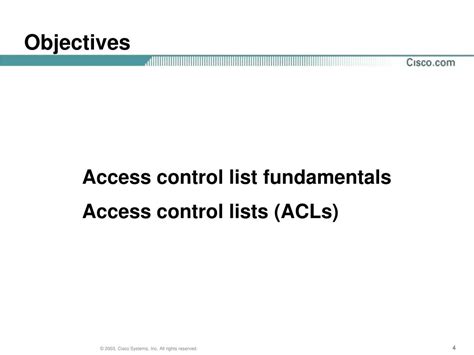 Ppt Ccna 2 V30 Module 11 Access Control Lists Acls Powerpoint