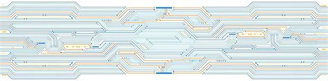 Abstract Technology Background Circuit Board Pattern Microchip Power Line Vector Art
