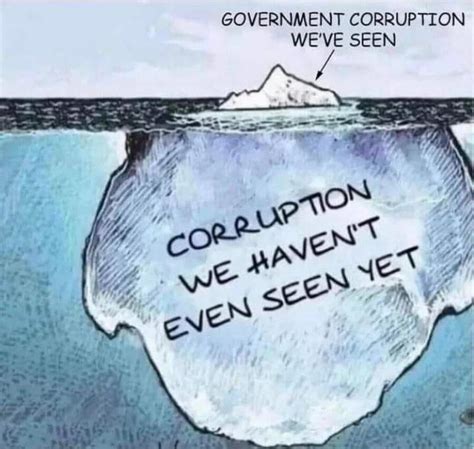 The Tip Of The Government Corruption Iceberg Meme By Schizoidman