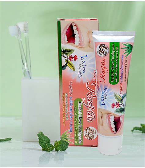 泰国Rasyan牙膏30g 草本丁香牙齿口腔护理清新除口气牙粉 阿里巴巴