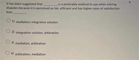 Solved It Has Been Suggested That Is A Preferable Chegg