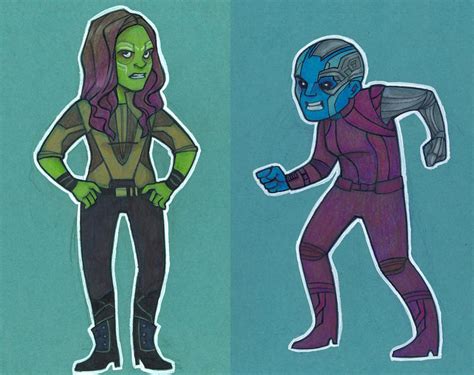 Gamora And Nebula By Sn0otchie On Deviantart