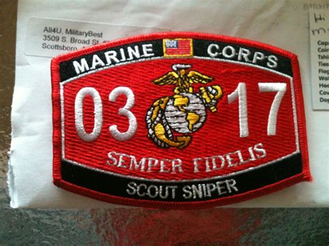 MnC Reviews United States Marine Corps Scout Sniper Patch Review