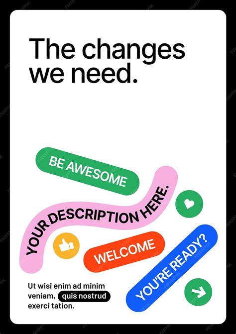 기하학적 모양과 Yk 패치를 가진 레이아웃 템플릿 라벨 태그 플라이어 포스터 커버를 위한 스티커 프리미엄 벡터