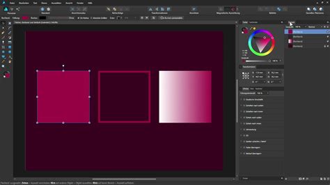 affinity designer understanding areas outlines and gradients