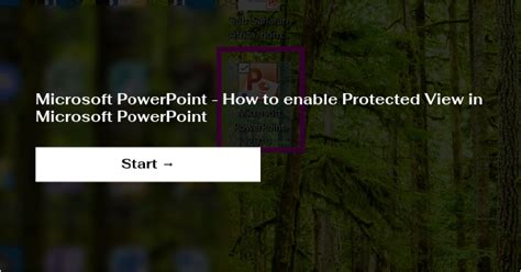 microsoft powerpoint how to enable protected view in microsoft powerpoint
